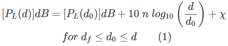 Log Distance Path Loss or Log Normal Shadowing Model - GaussianWaves